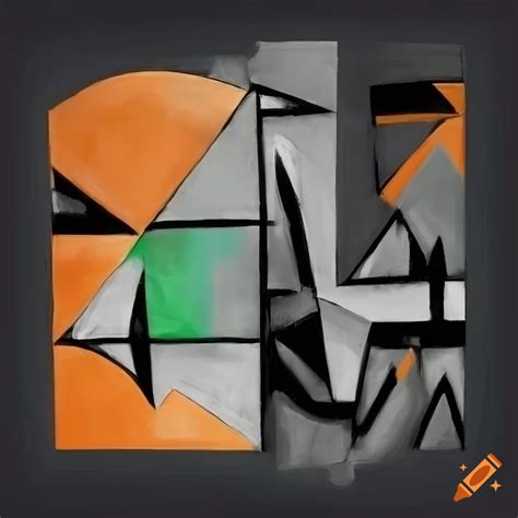 Black And White Surrealist Cubist Artwork On Craiyon