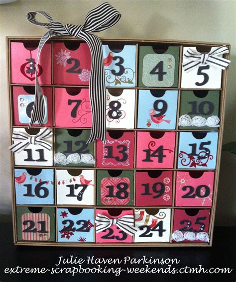 Make Your Own Advent Calendar Using A Ctmh My Creations Cubby And The