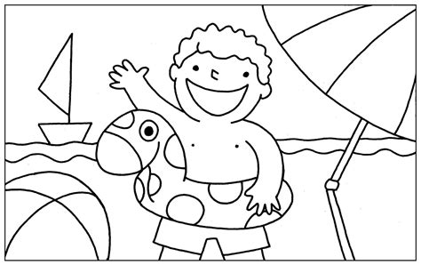 Dibujos Para Colorear Del Verano Dibujos Para Colorear Playa Para