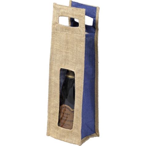Bolsas de Yute para 1 Botella Vino Personalizadas con serigrafía