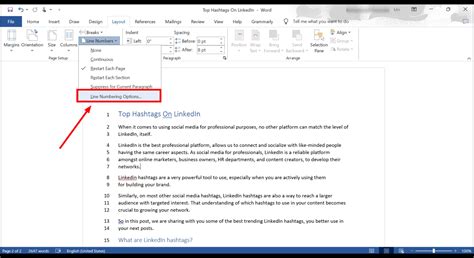 How To Add Line Numbers In MS Word Step By Step Pics