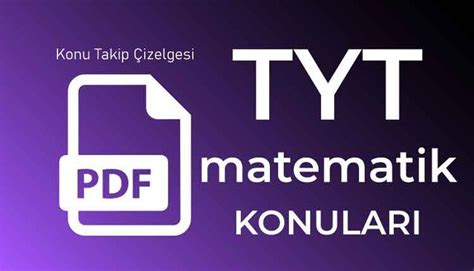 2024 TYT Matematik Konuları PDF ve Soru Dağılımı Öğrenci Kozu