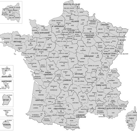 Carte De France Vierge Ville Carte France Villes Fleuves Source