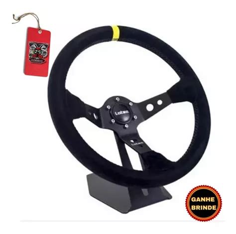 Volante Lotse Dakar Preto Camurça Gol Saveiro Parati Amarelo Frete grátis