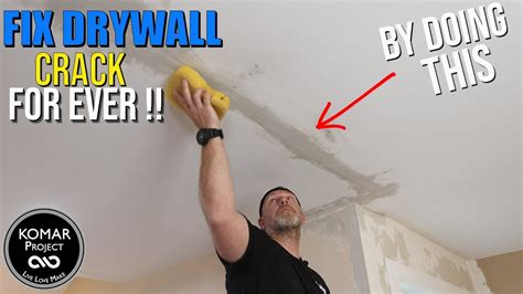 How To Fix A Drywall Crack In Ceiling Or Wall FOR EVER Tutorial