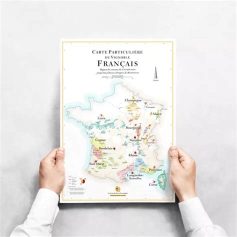 Affiche Carte Des Vins De France 30x40cm La Carte Des Vins S Il Vous