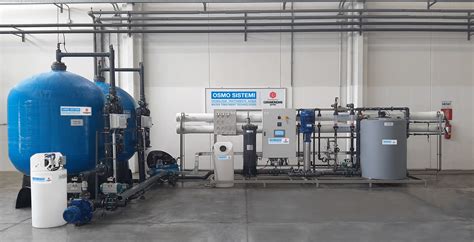 Installations dosmose inverse de leau saumâtre OSMO SISTEMI S r l