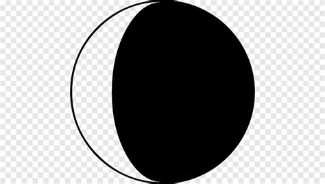 Círculo monocromo blanco y negro fase lunar blanco monocromo png