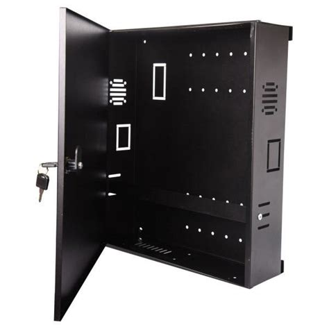 Caixa Organizadora De Cabos Fios Dvr Cftv Vertical L Ipec Preto