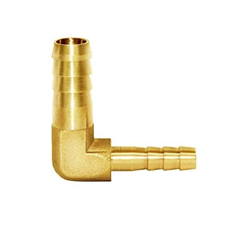 Buy Joywayus Reducer Elbow 3 8 To 5 16 ID Hose Barb Brass Fitting 90
