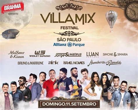 Villa Mix 2016 São Paulo Atrações e Ingressos