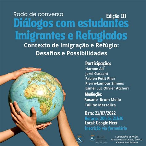 Roda de Conversa Diálogos Estudantes Imigrantes e Refugiados