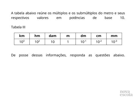 Convers O De Medidas De Comprimento Em Metro Planos De Aula Ano