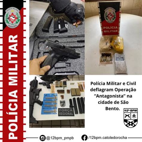 OPERAÇÃO ANTAGONISTA POLÍCIAS MILITAR E CIVIL APREENDEM ARMAS DE FOGO