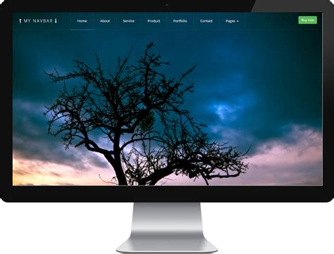 Top Fixed Header Navigation Menu With Bootstrap 3 Responsive Navigation