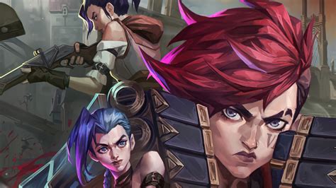 Arcane Jinx Vi Caitlyn 4K 3380e Wallpaper PC Desktop