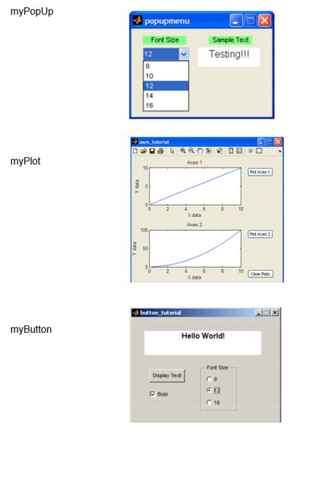 follow the matlab gui tutorial document to create 5