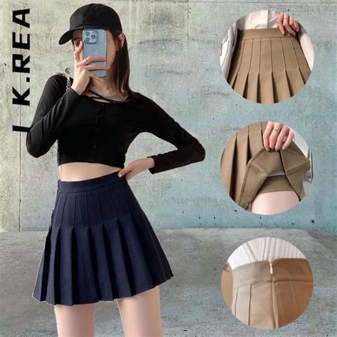 Jupe courte Mini jupes plissées taille haute pour 10CH Navyblue