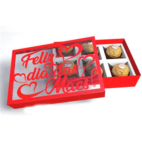 Arquivo de corte caixa 6 doces Dia das mães 110 STUDIO Elo7