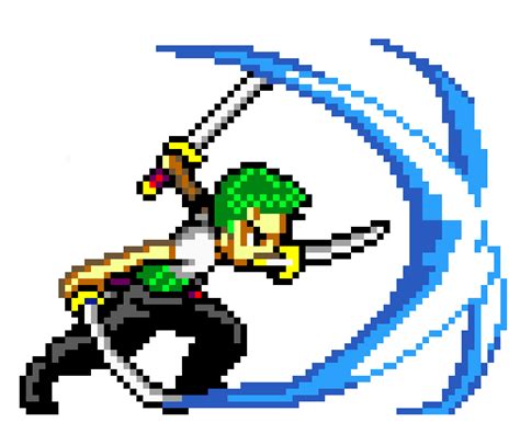 Pixel Roronoa Zoro Pixel Art Maker