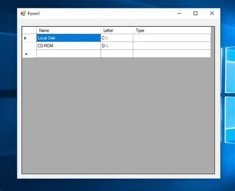how to retrieve all local drives in the datagridview using c sourcecodester