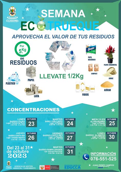 Participa en Semana del ECOTRUEQUE Campañas Municipalidad