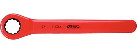 KS TOOLS Grzechotkowy Klucz Oczkowy Z Izolacj Ochronn 3 8 KS