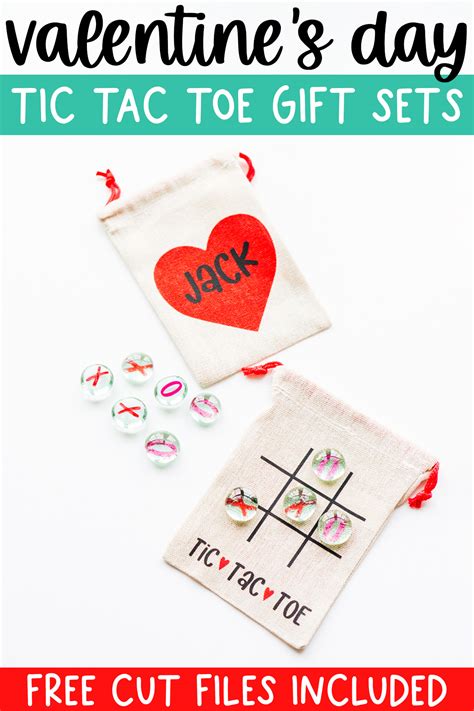 Free Valentine Tic Tac Toe SVG For Dollar Tree Craft
