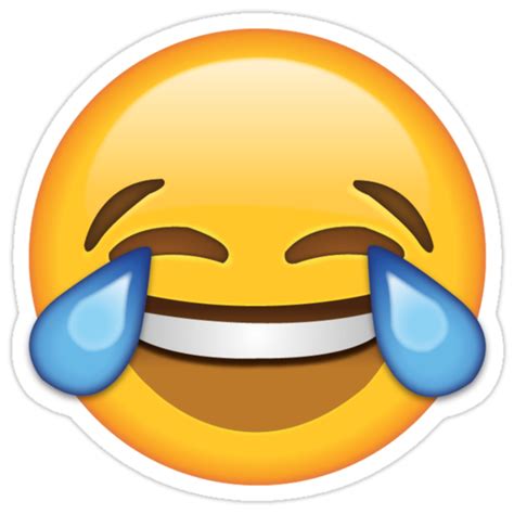 Laughing Out Loud Emoji Stickers By Daniel Hoving Redbubble
