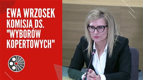Ewa Wrzosek Komisja ds wyborów kopertowych cz 1 YouTube