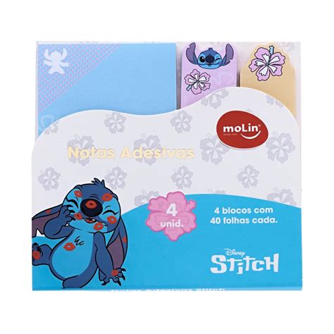 Bloco De Notas Adesivas Stitch C Fls Molin Shopee Brasil