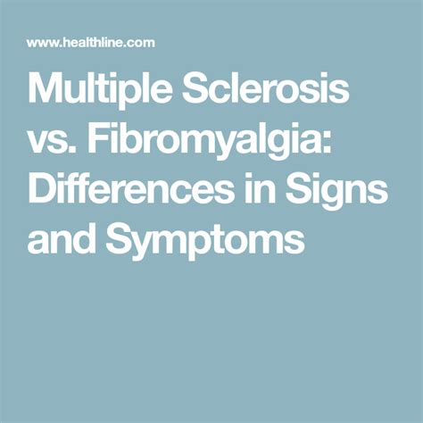 How Do Tell Multiple Sclerosis From Fibromyalgia Fibromyalgia Multiple Sclerosis