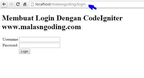 Cara Membuat Form Login Dengan Codeigniter Ifaworldcup
