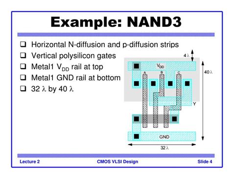 ppt introduction to cmos vlsi design lecture 2 standard cell design layout powerpoint