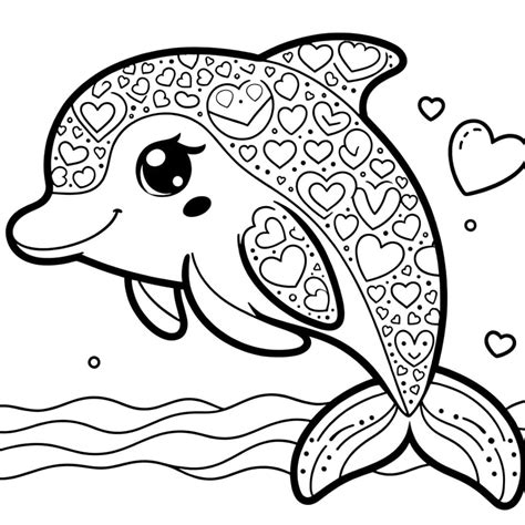 Coloriage Dauphin à imprimer 47 Dessins de Dauphin à colorier