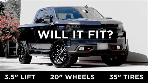 WILL IT FIT 3 5 Lift 20 Wheels 35 Tires On A 2021 Chevrolet