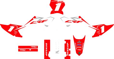 KIT ADESIVOS GRAFICOS CRF 230 MY23 BIKER MOTOCROSS Branco Print Gráficos