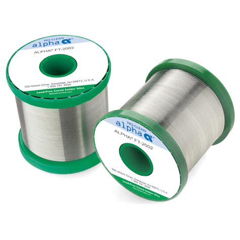 ALPHA FT 2002 Solder Wire SAC305 Rosin Free AMS Ltd