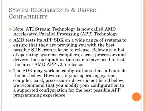 ppt amd accelerated parallel processing app sdk formerly ati stream with opencl™ 1 1