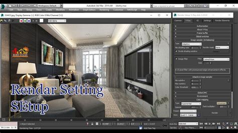 3ds Max Interior Rendar Setup Vray Light Rendar Setting YouTube