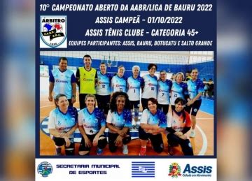 Prefeitura de Assis VOLEIBOL EM MOVIMENTO Assis é campeã na etapa do
