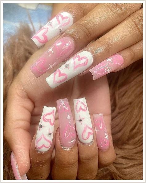 Pin by jeree klein on uñasss Valentine nails pink Nail designs