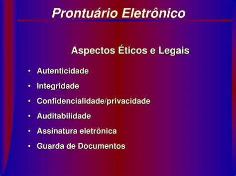 PPT PRONTUÁRIO ELETRÔNICO PowerPoint Presentation free download ID
