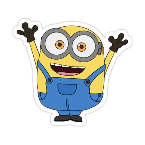 Bob The Minion Sticker For Sale By Preppy Positivity Minion
