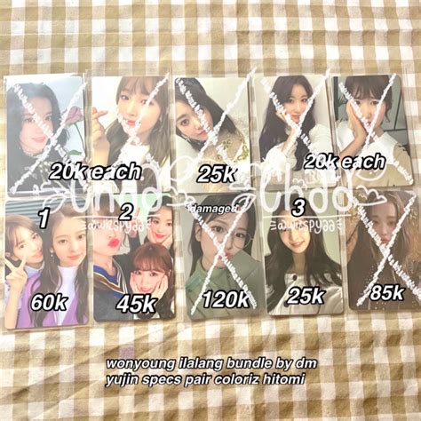 Jual PC PHOTOCARD IZONE IZ ONE COLORIZ COLOR IZ MINJU YUJIN JINJOO UNIT