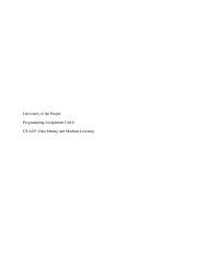 Programming Assignment Unit Cs Pdf University Of The People