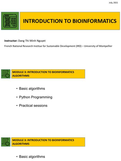 module3 bioinformatics algorithms pdf bioinformatics python programming language