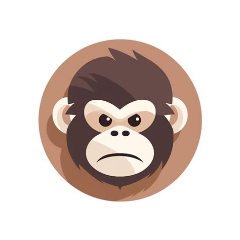 Premium Ai Image A Close Up Of A Monkeys Face With A Brown Background