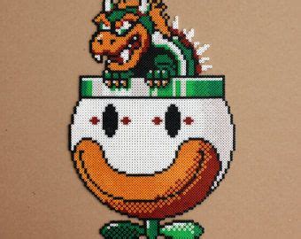 Bowser Perler Koopa Pixel Art 8 Bit Perler Beads Mario Etsy Perler