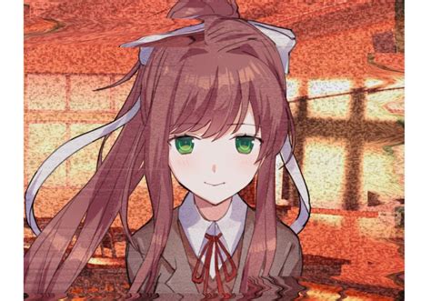 Monika Doki Doki Literature Club Drawn By Miichinori Danbooru
